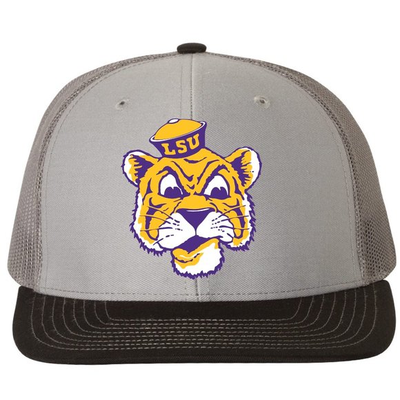 Nike | Accessories | Lsu Sailor Mike 3d Snapback Trucker Hat Grey ...